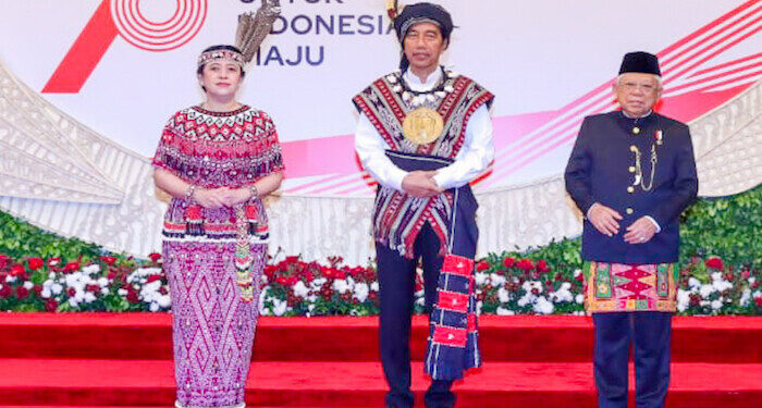 Hadiri Sidang Tahunan, Puan Kenakan Baju Adat Dayak dengan Motif Sakral - SUARAINDONEWS
